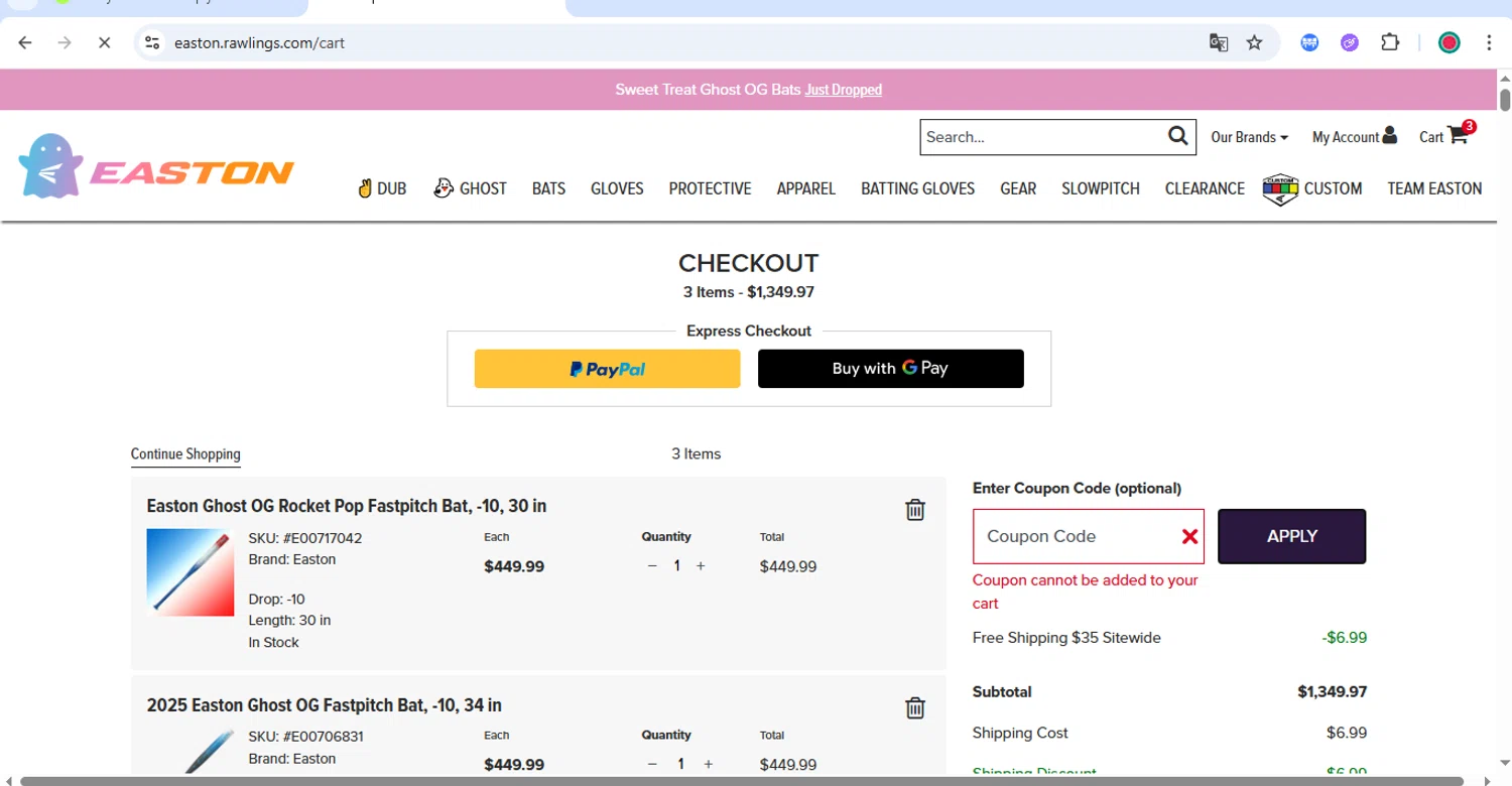 Easton Promo Codes - 15% Off (5 Verified) Nov 2025