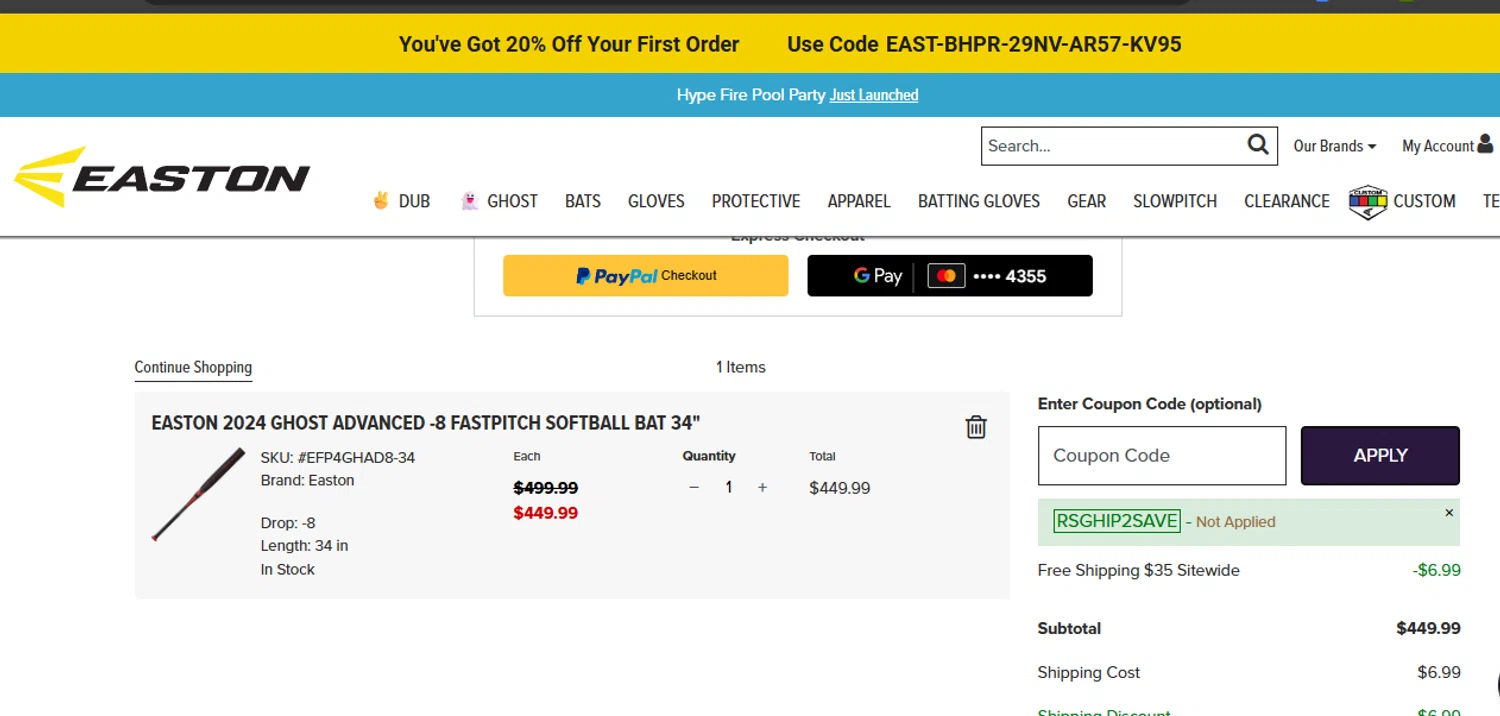 Easton Promo Codes - 15% Off (5 Verified) Dec 2025