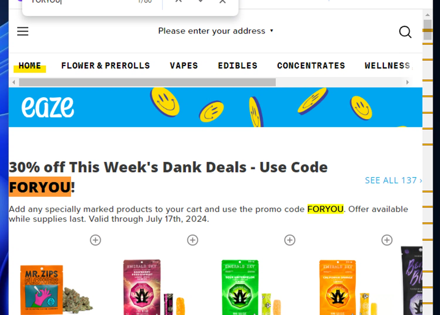 Eaze Promo Codes - 35% Off | September 2024