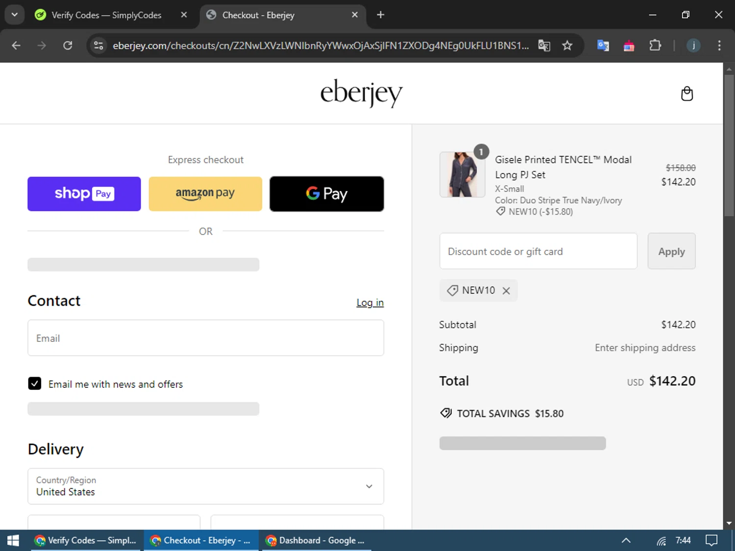 Eberjey Discount Codes - 15% Off | October 2024