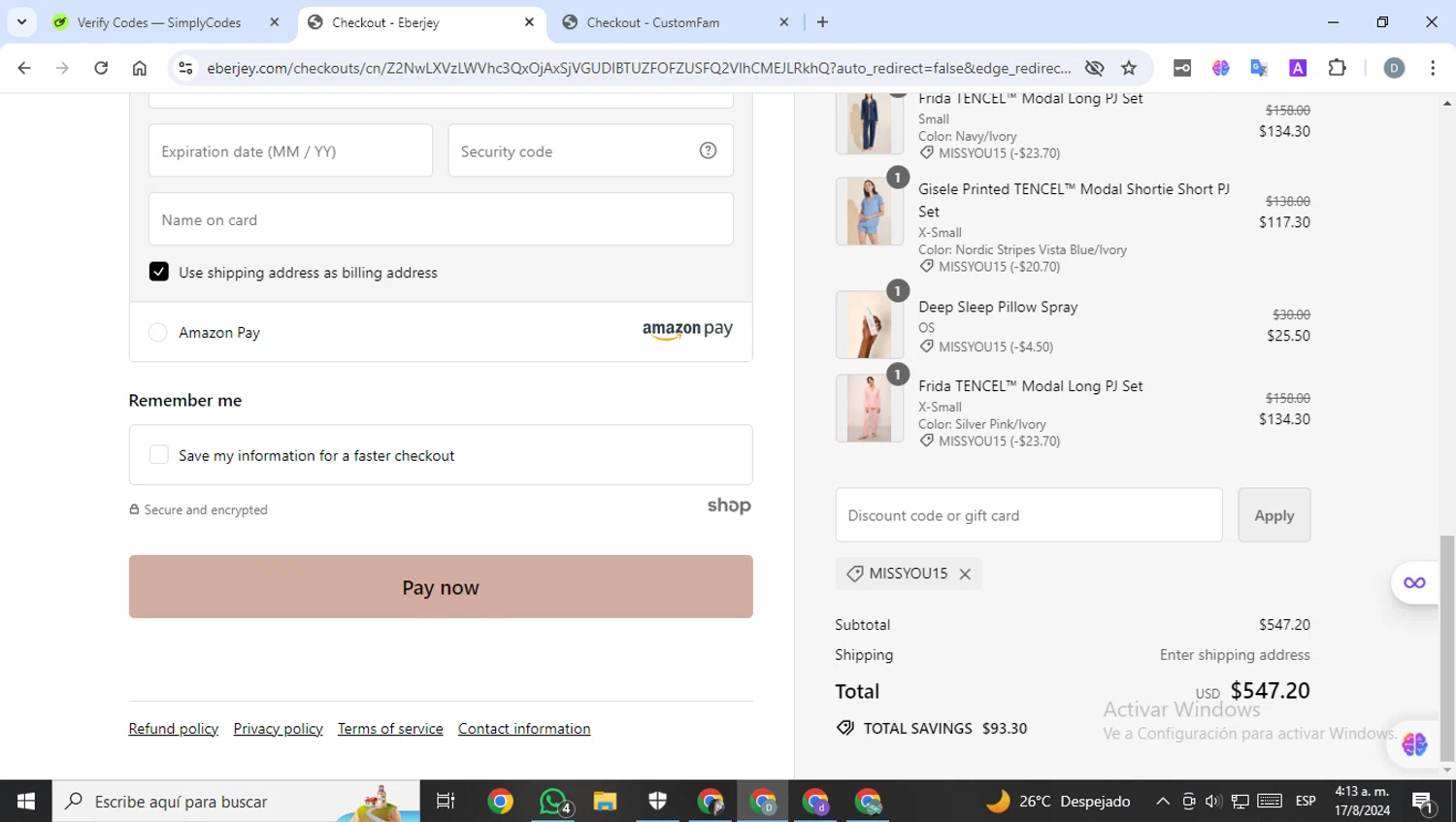 Eberjey Discount Codes - 15% Off | September 2024