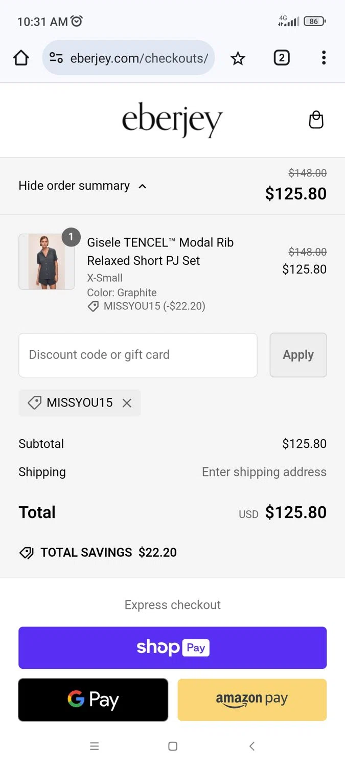 Eberjey Discount Codes - 15% Off | November 2024
