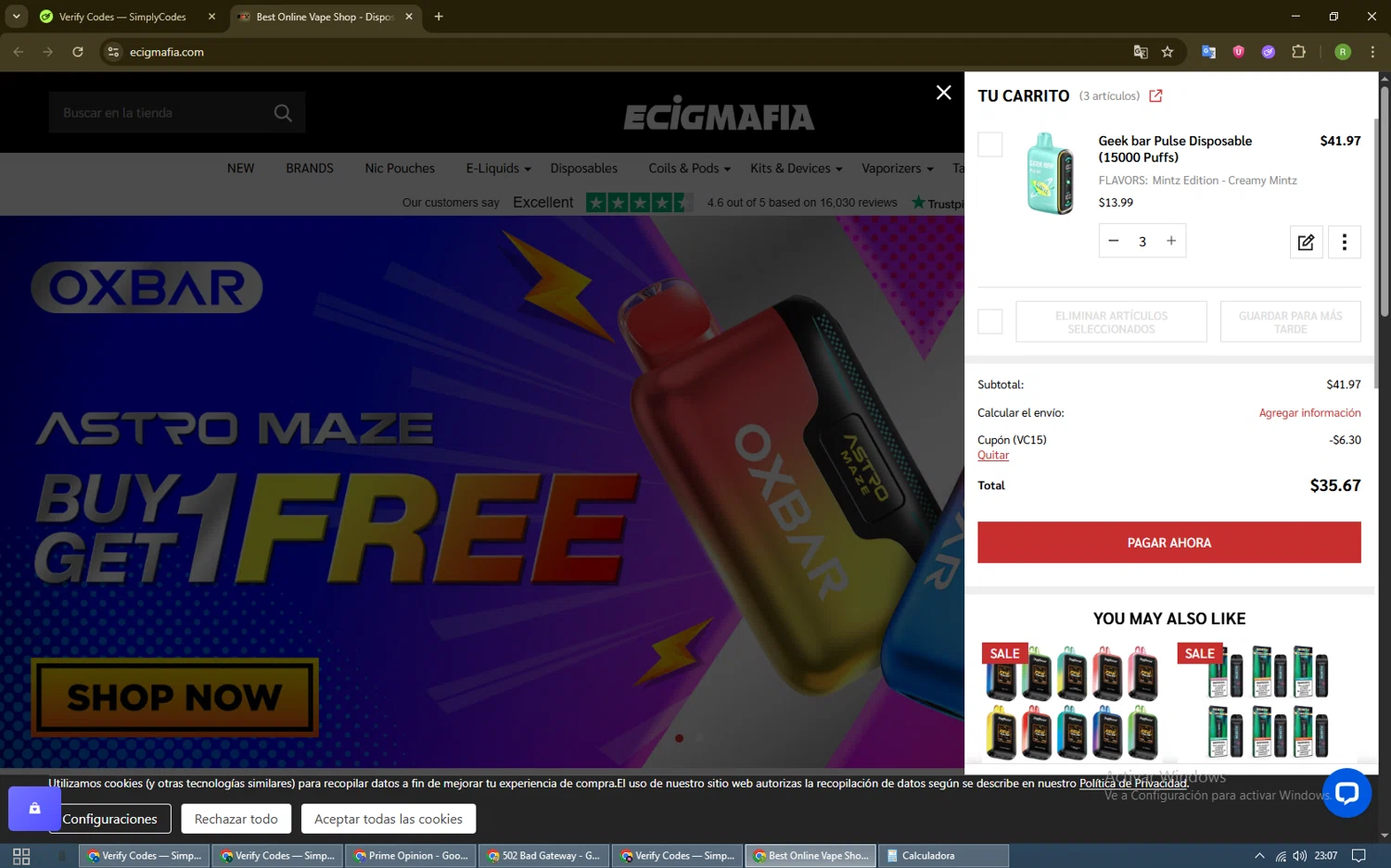 EcigMafia Promo Codes (8 Verified) - 20% Off w/Code Sep 2025