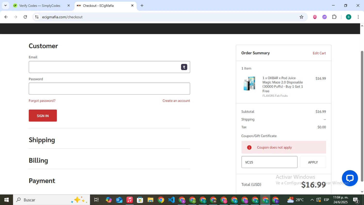 EcigMafia Promo Codes (8 Verified) - 20% Off w/Code Oct 2025