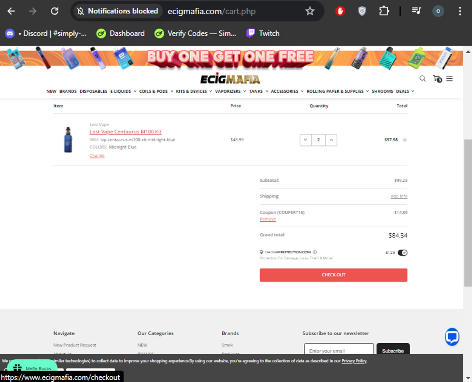 EcigMafia Coupons - 20% Off | September 2024