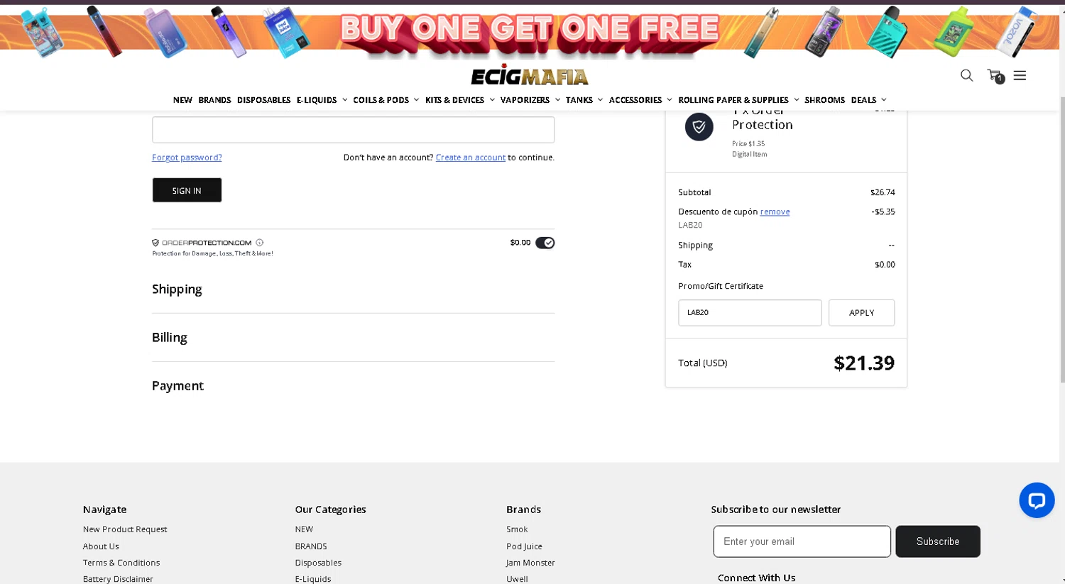 EcigMafia Coupons - 20% Off | September 2024