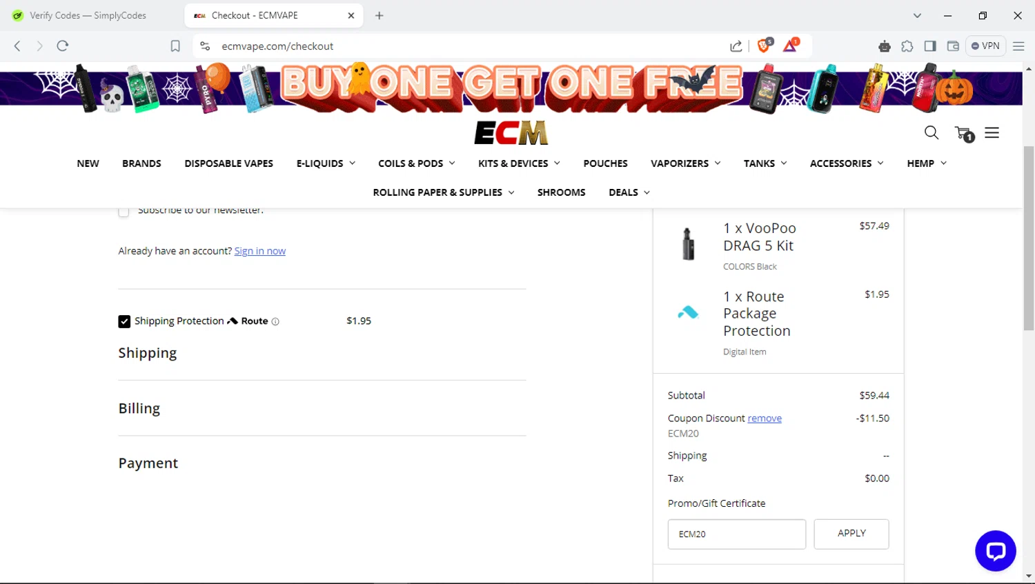 ECM Vape Coupon Codes - 20% Off | December 2024