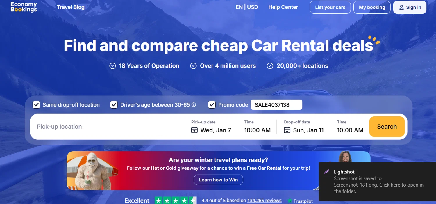 EconomyBookings.com Promo Code - 5% Off Jan 2026