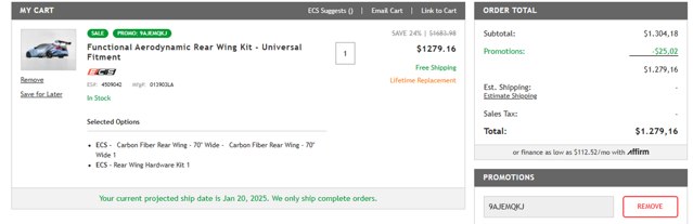 ECS Tuning Promo Codes (5 Verified) - $25 Off Jan 2025