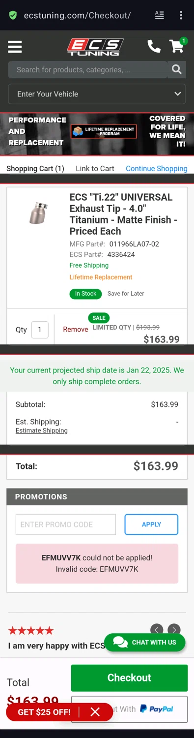 ECS Tuning Promo Codes (5 Verified) - $25 Off Jan 2025