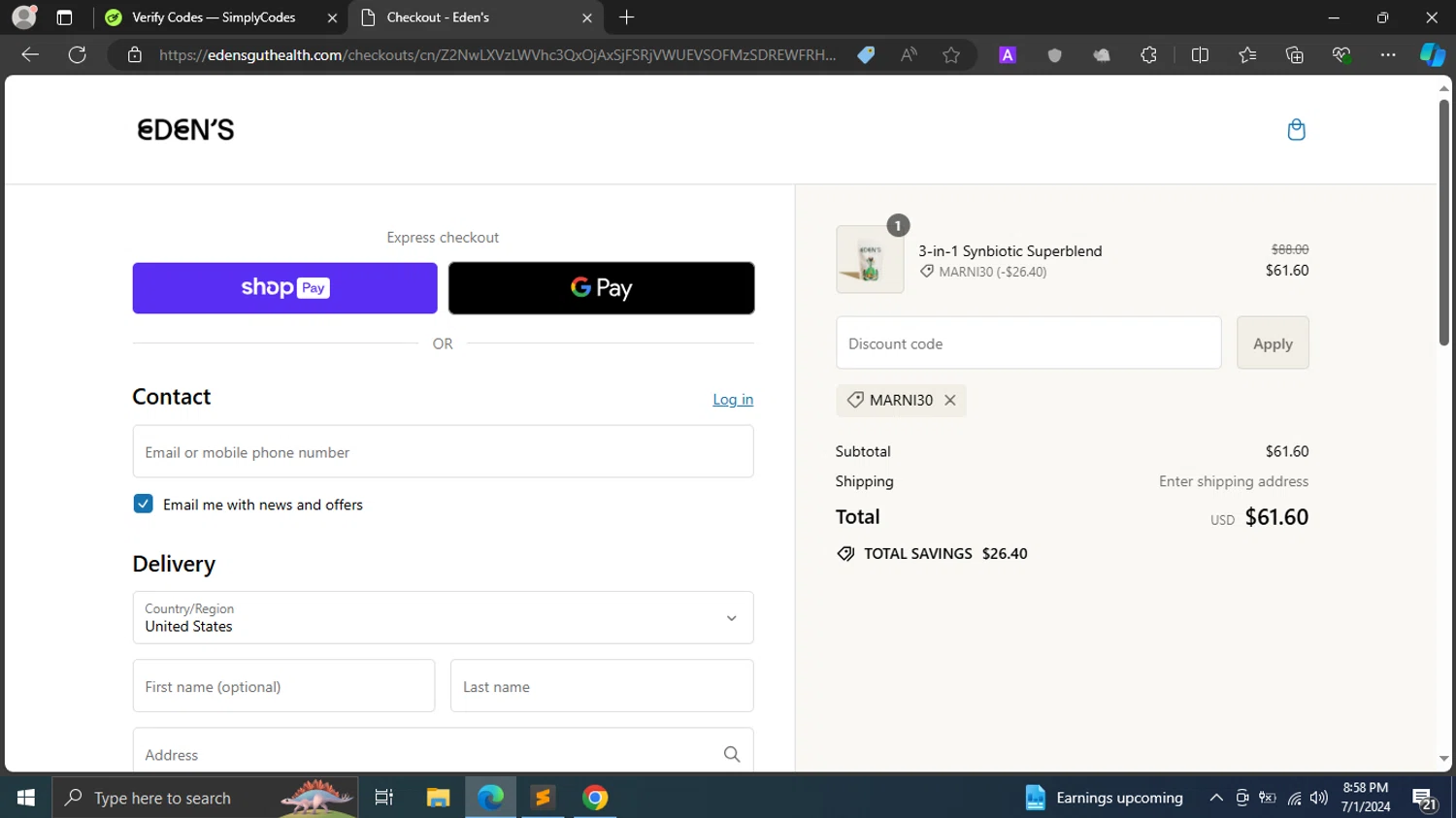 Eden's Promo Codes - 50% Off | January 2025