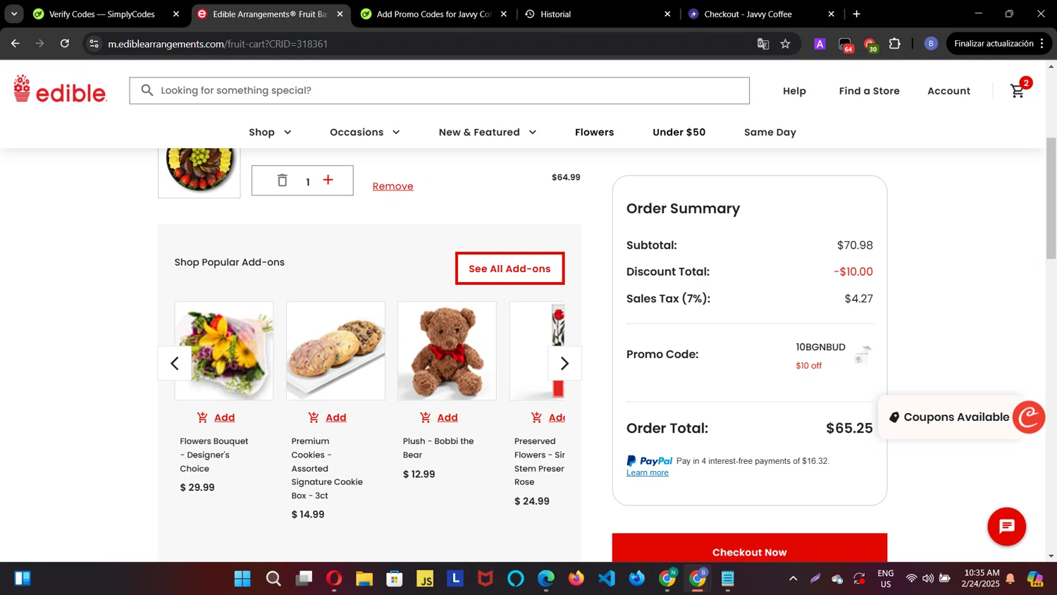 Edible Arrangements Promo Codes - $5 Off Jul 2025