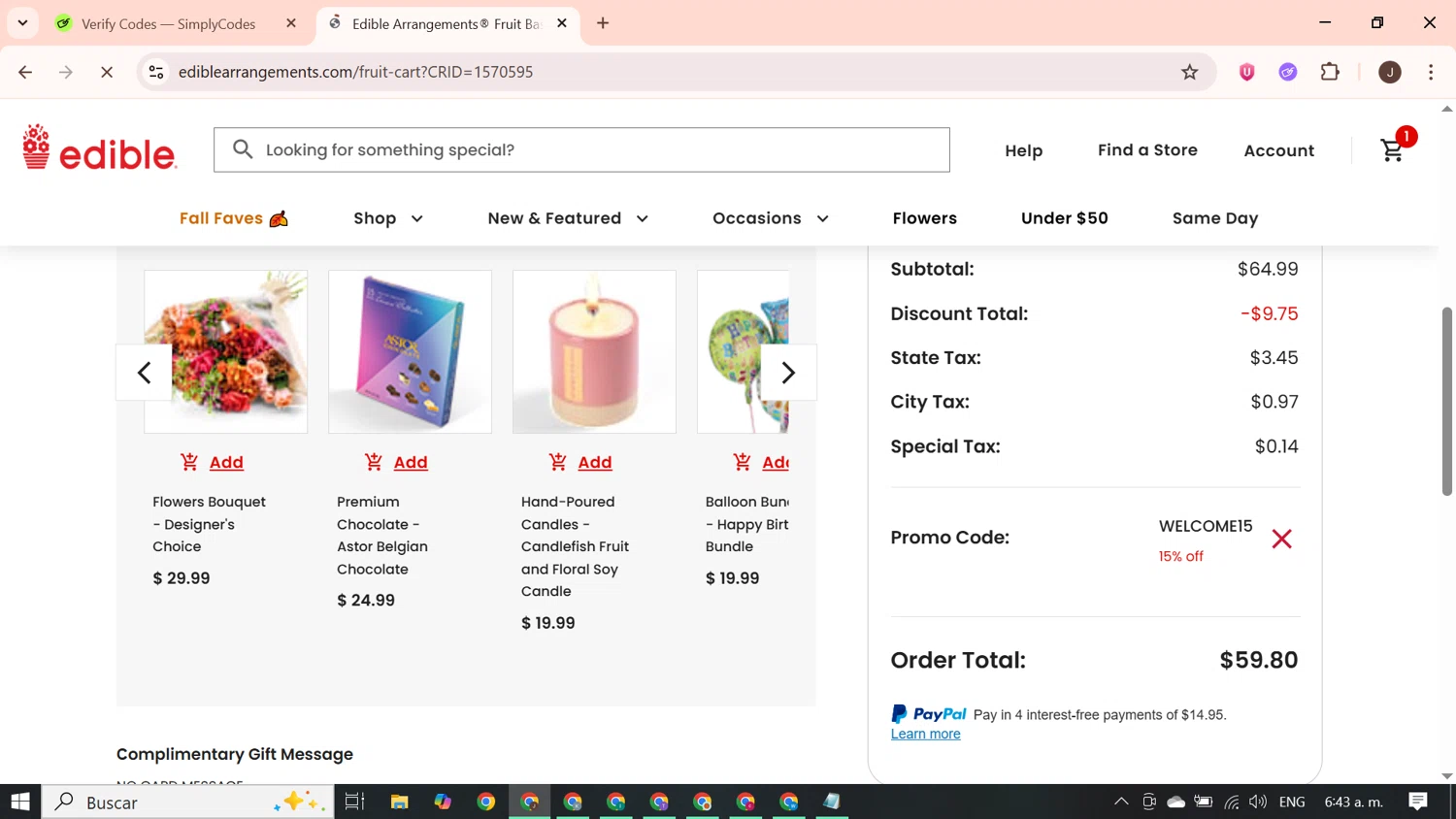 Edible Arrangements Promo Codes - $10 Off Nov 2025