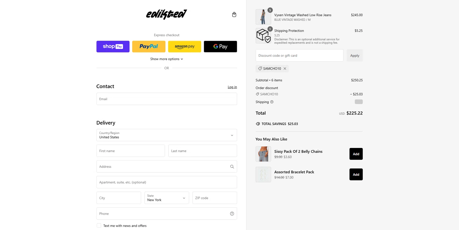 edikted Discount Codes - 10% Off | January 2025