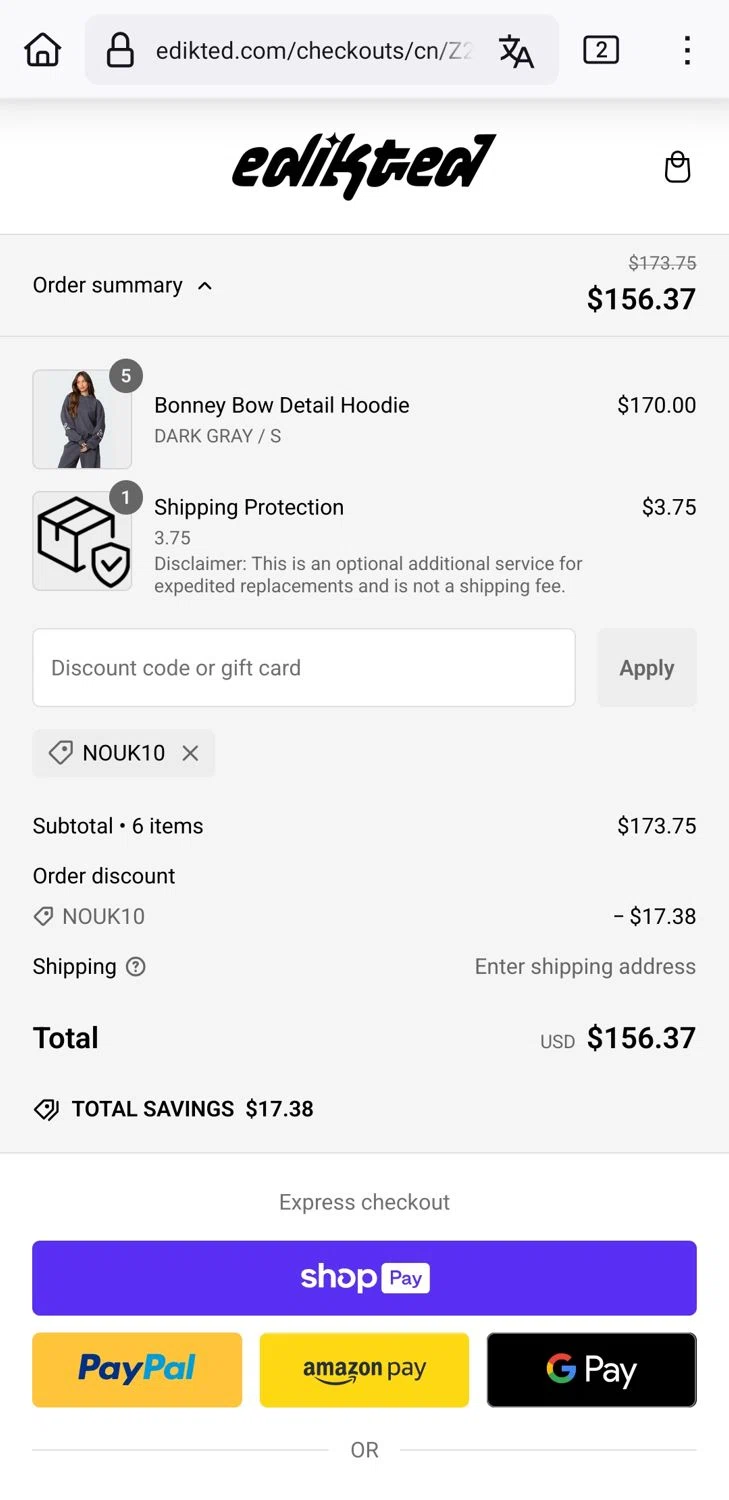 edikted Discount Codes - 10% Off | January 2025