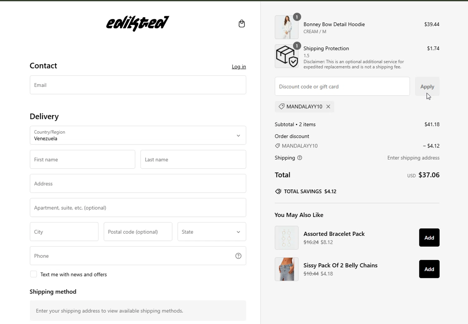 edikted Discount Codes - 10% Off | January 2025