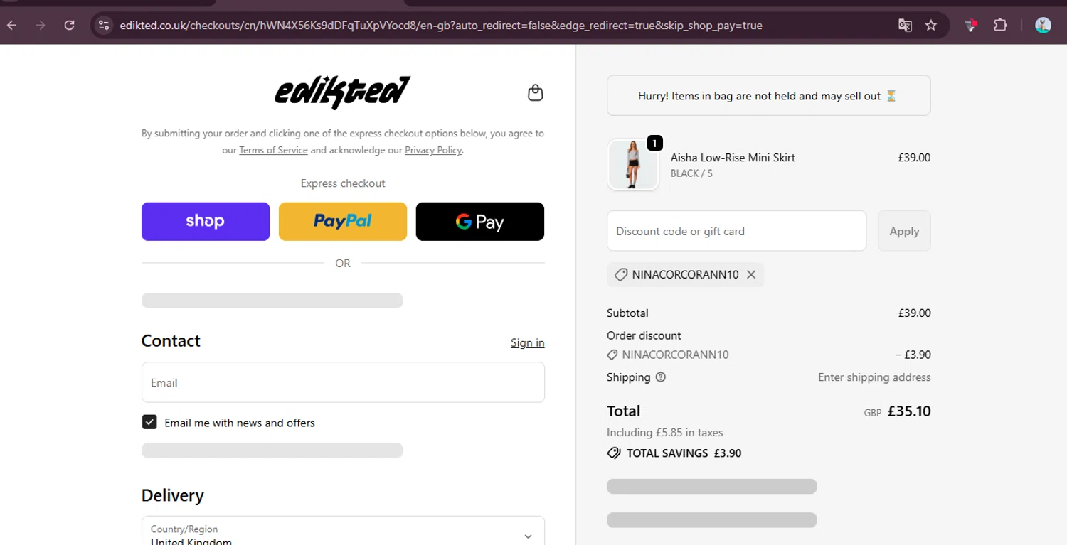 edikted Promo Codes (679 Verified) - 10% Off w/Code Oct 2025