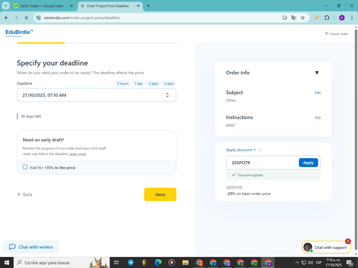 Edubirdie Promo Codes - 10% Off Coupons Mar 2026
