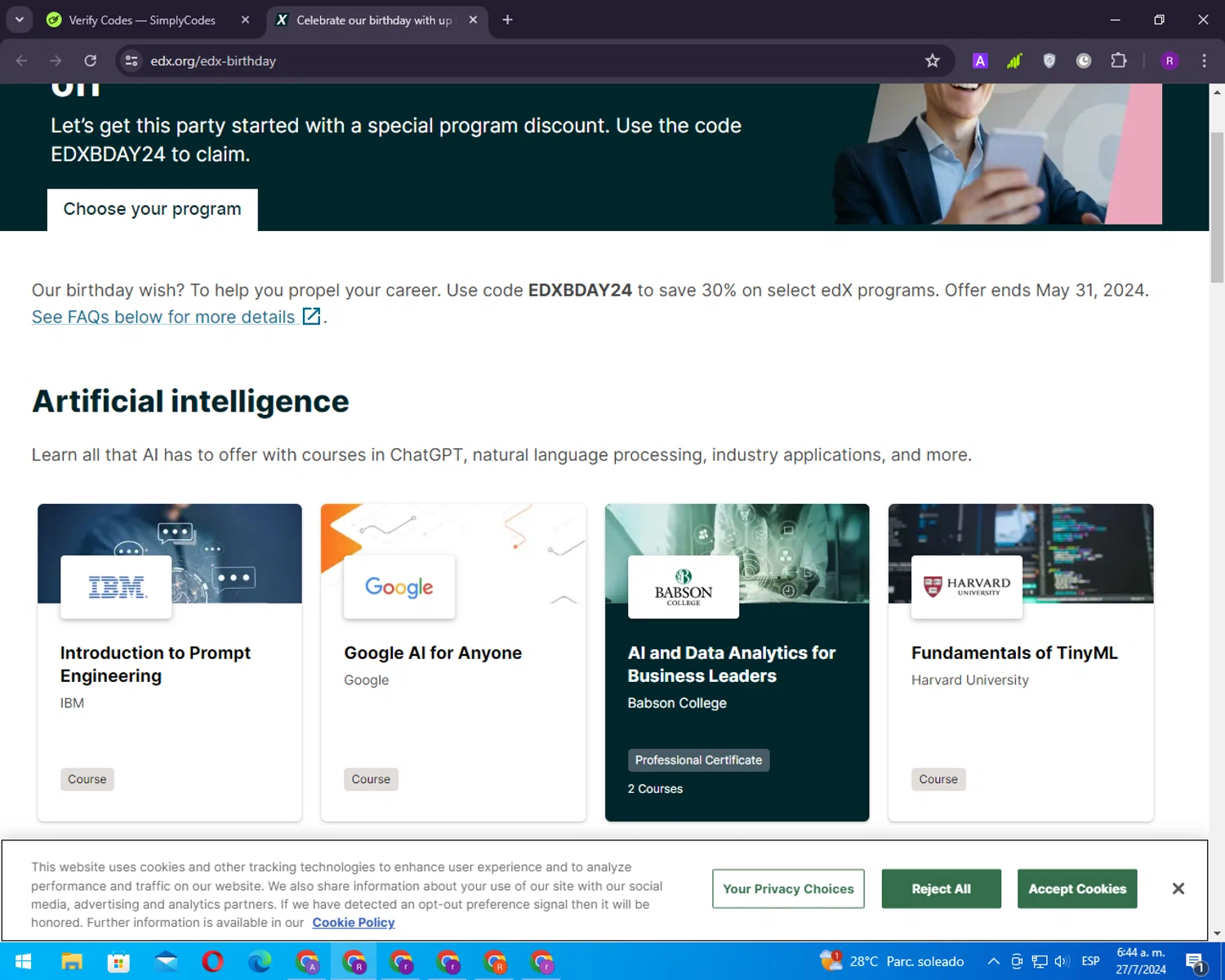 edX Coupon Codes - 15% Off | August 2024