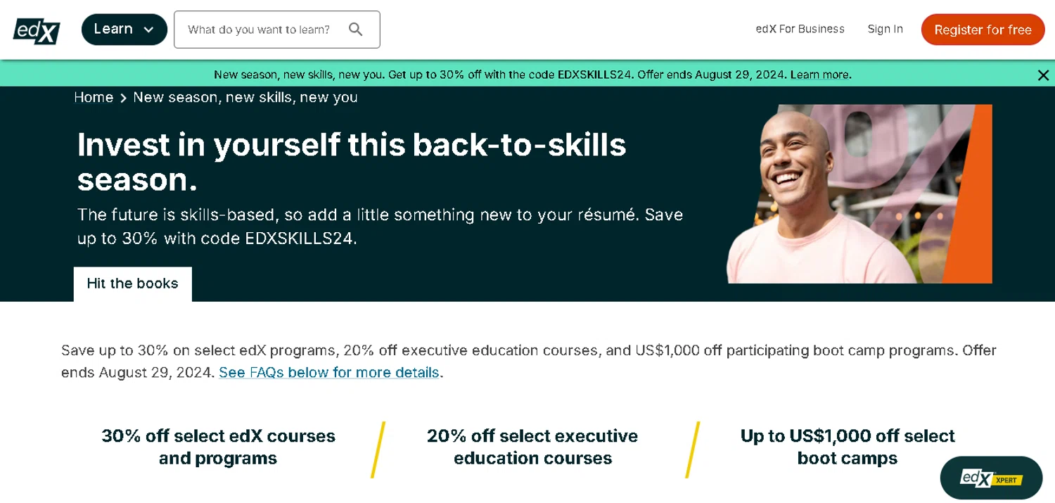 edX Coupon Codes - 15% Off | September 2024