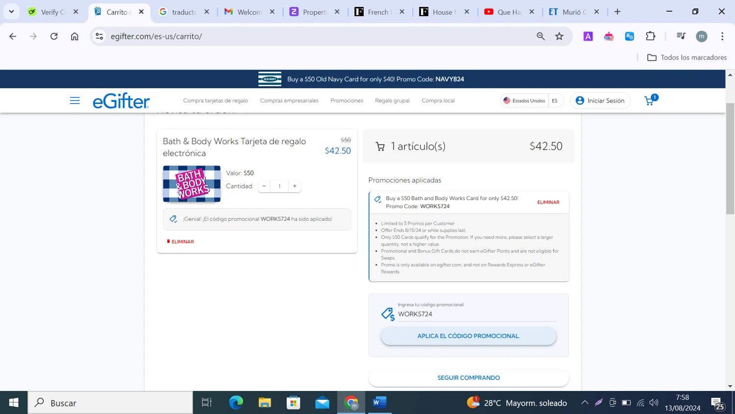 eGifter Promo Codes - $20 Off | September 2024