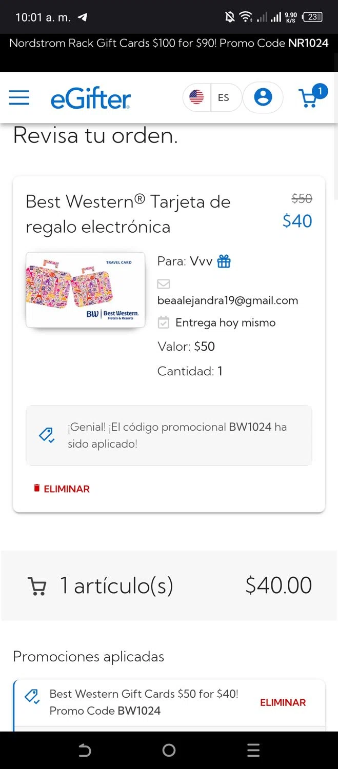 eGifter Promo Codes - $10 Off | November 2024