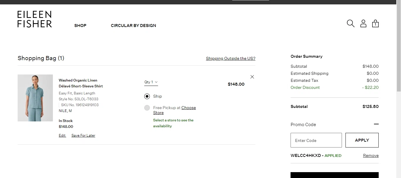 Eileen Fisher Promo Codes - 15% Off | September 2024