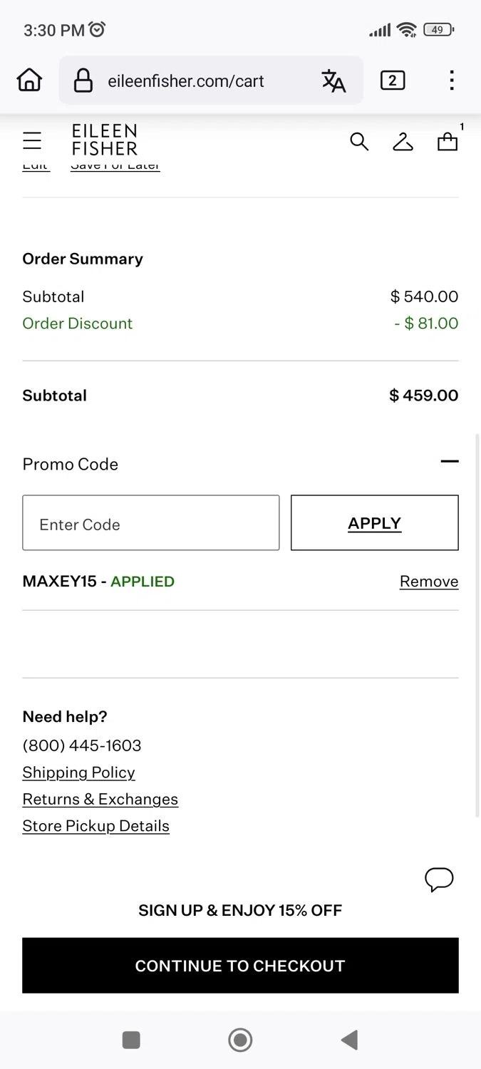 Eileen Fisher Promo Codes - 15% Off | January 2025