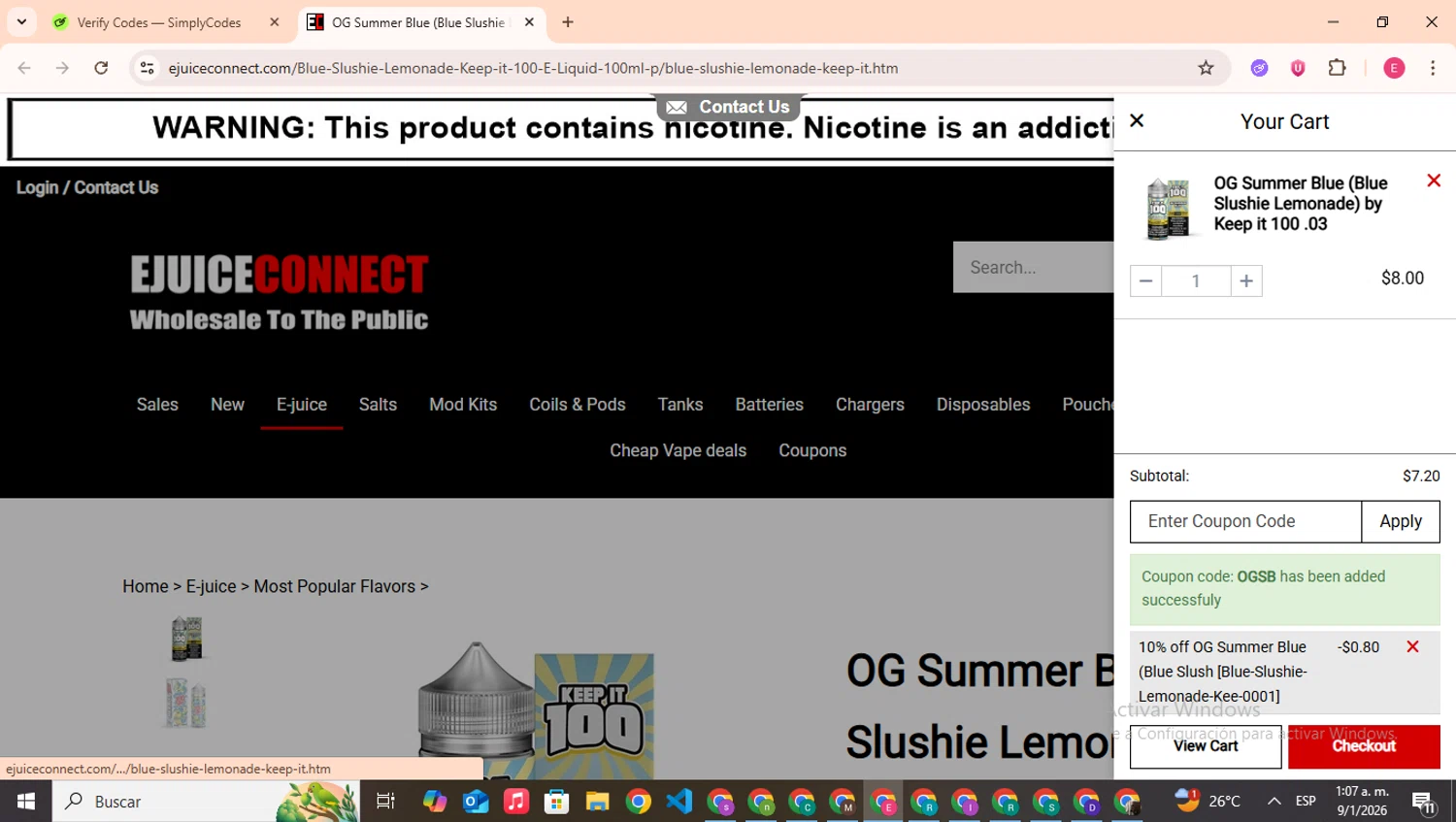 EJuice Connect Promo Code - 10% Off (Verified) Jan 2026