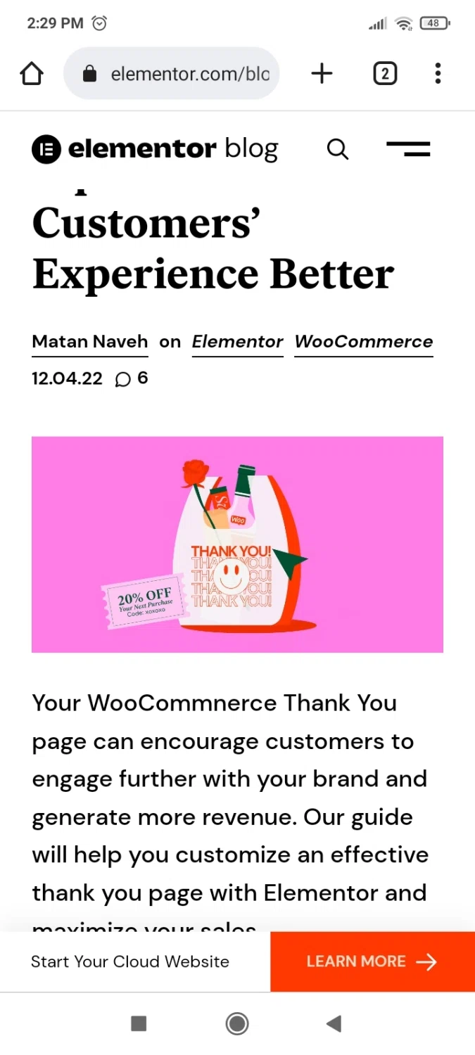 Elementor Discount Codes - 20% Off | January 2025