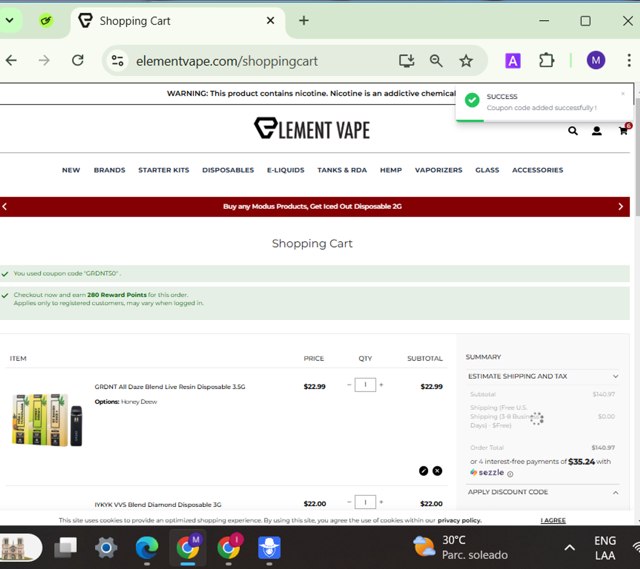 Element Vape Coupon Codes - 30% Off | December 2024