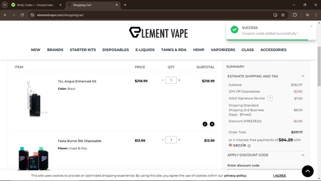 Element Vape Coupon Codes - 30% Off | December 2024