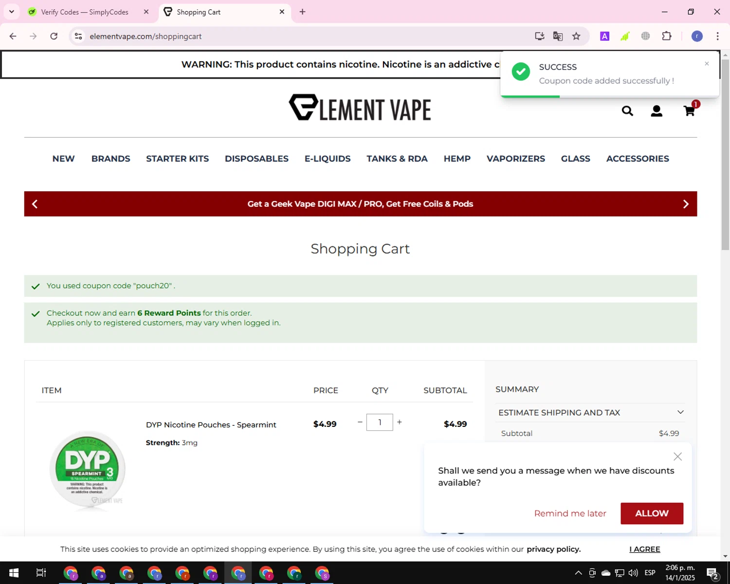 Element Vape Coupon Codes (14 Verified) - 25% Off Jan 2025