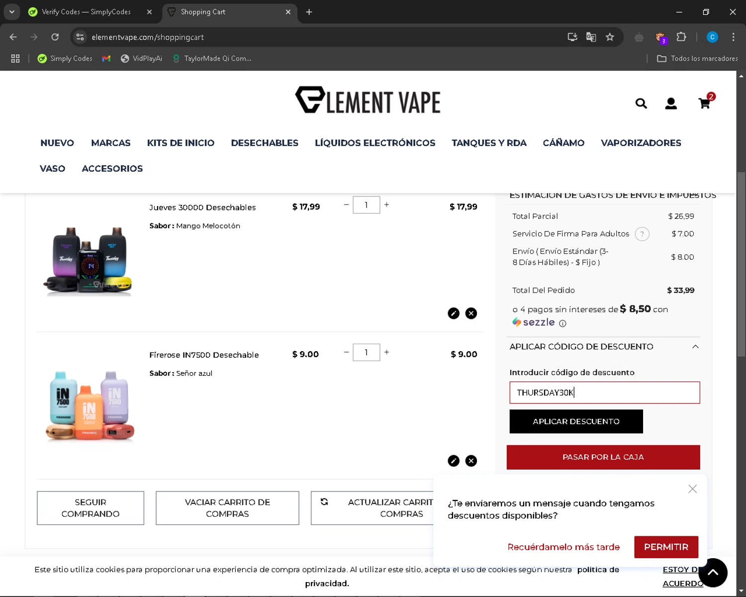 Element Vape Coupon Codes - $8 Off | November 2024