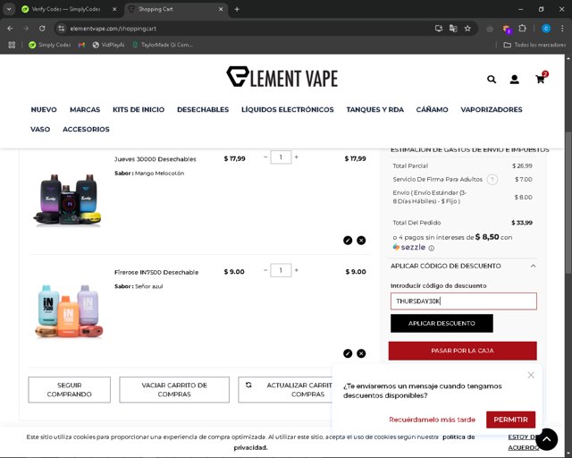 Element Vape Coupon Codes - $8 Off | November 2024