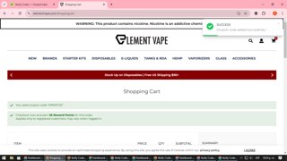 Element Vape Coupon Codes - $8 Off | November 2024