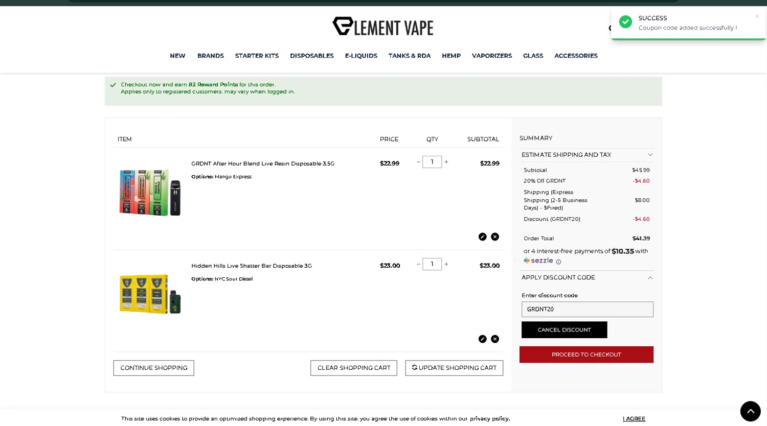 Element Vape Coupon Codes - $30 Off | December 2024