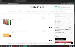 Element Vape Coupon Codes - $30 Off | December 2024