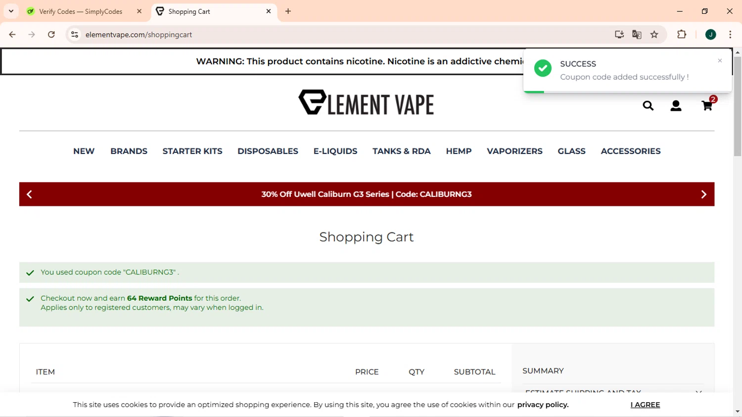 Element Vape Coupon Codes & Black Friday 2024 Deals - 22% Off