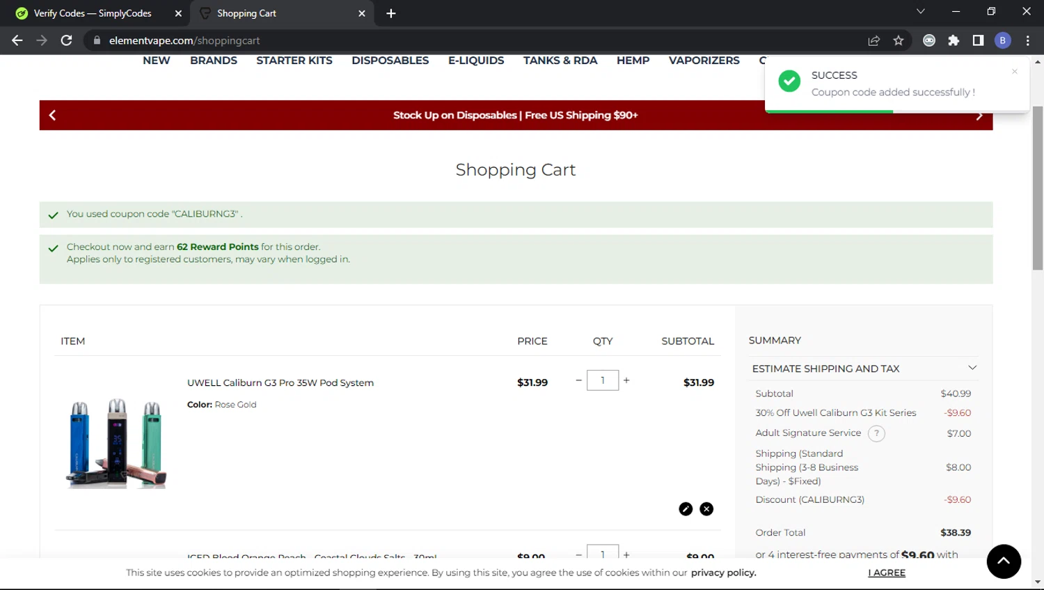 Element Vape Coupon Codes - 30% Off | December 2024