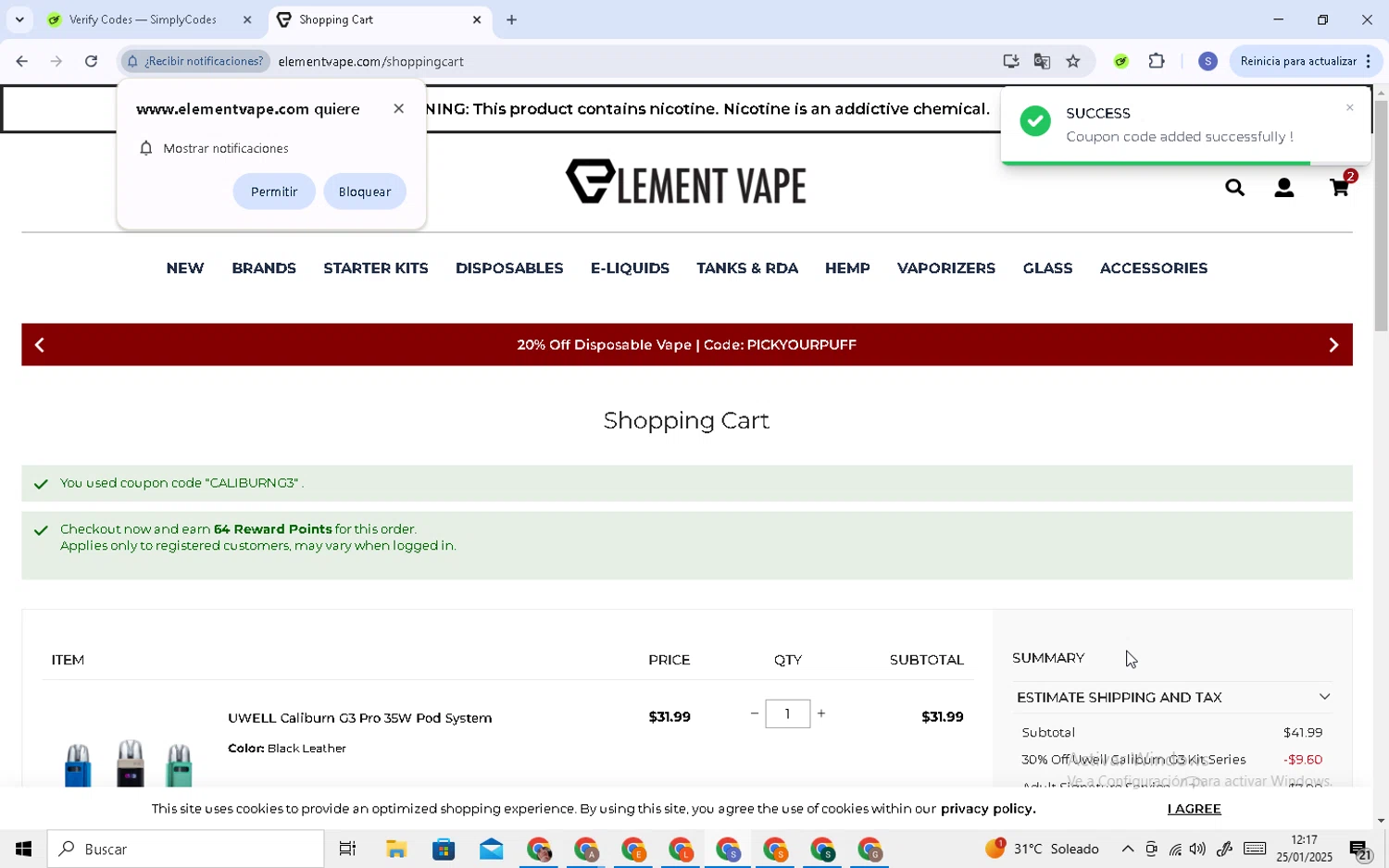Element Vape Coupon Codes (14 Verified) - 25% Off Jan 2025