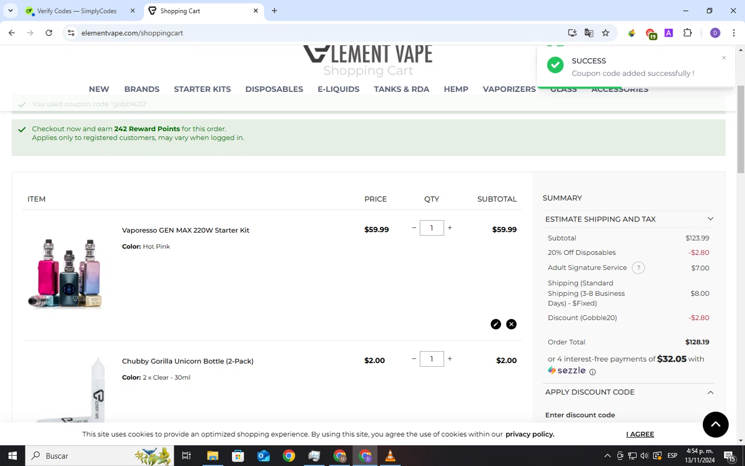 Element Vape Coupon Codes - $8 Off | November 2024