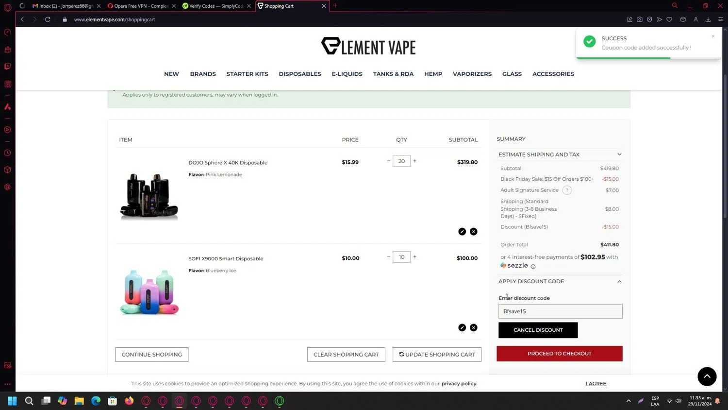 Element Vape Coupon Codes - $30 Off | December 2024