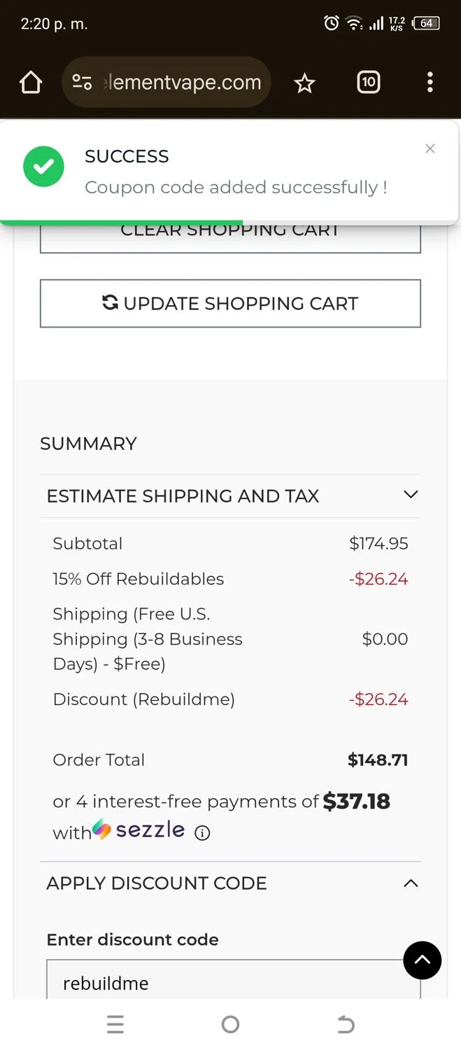 Element Vape Coupon Codes (14 Verified) - 25% Off Jan 2025