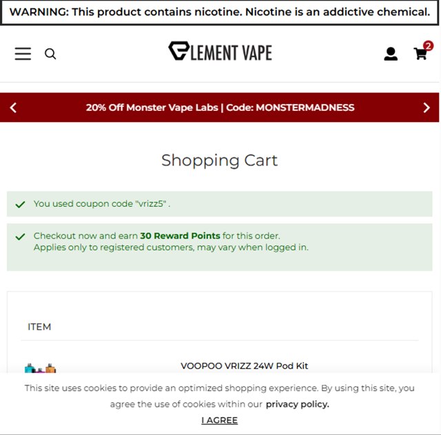 Element Vape Coupon Codes (9 Verified) - 25% Off Mar 2025