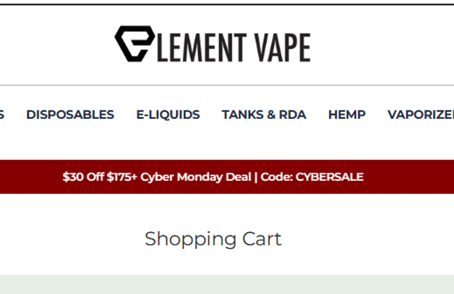 Element Vape Coupon Codes - $30 Off | December 2024