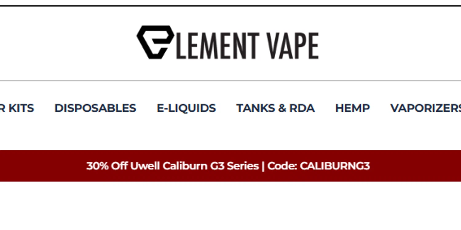 Element Vape Coupon Codes - $8 Off | November 2024