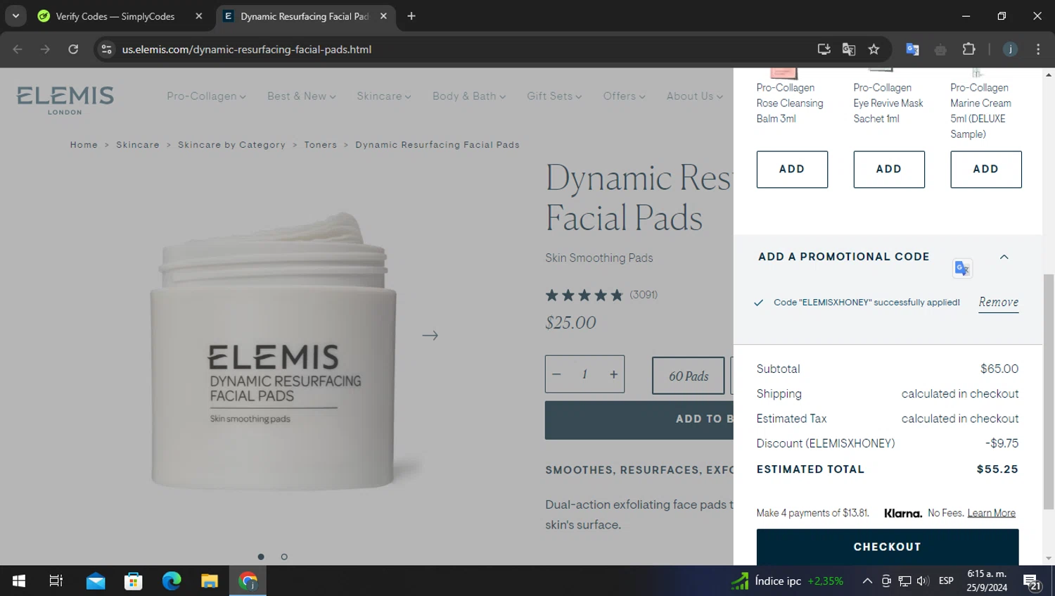 ELEMIS Promo Codes - 20% Off | September 2024