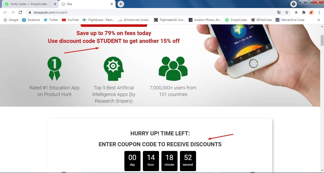 ELSA Speak Promo Codes - 20% Off | September 2024