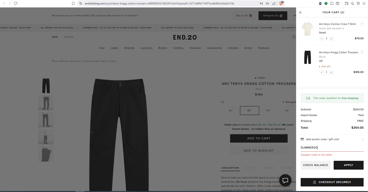 END. Promo Codes - 15% Off Coupons Aug 2025